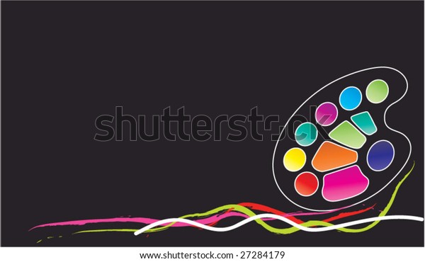Pallete Illustration Stock Vector (Royalty Free) 27284179 | Shutterstock