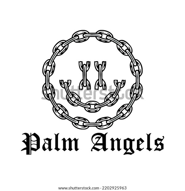 Palm Angel Smile Vector Chain Stock Vector (Royalty Free) 2202925963 ...