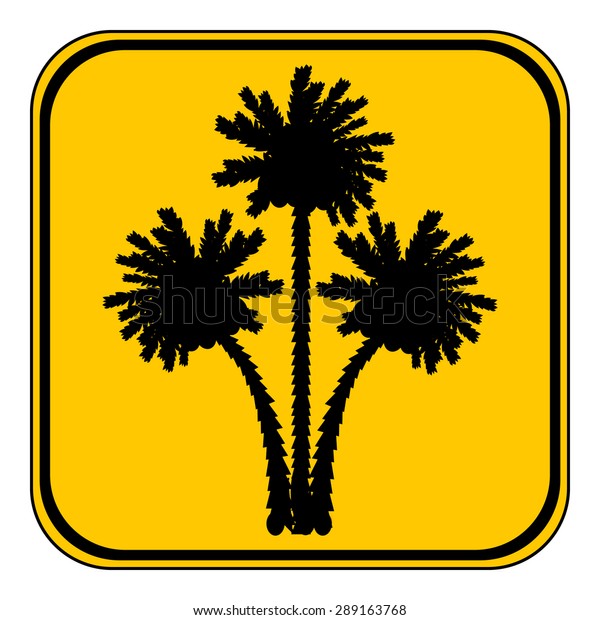 Palm Button On White Background Vector Stock Vector (Royalty Free ...