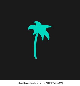 Palm Flat Simple Modern Illustration Pictogram Stock Vector (Royalty ...