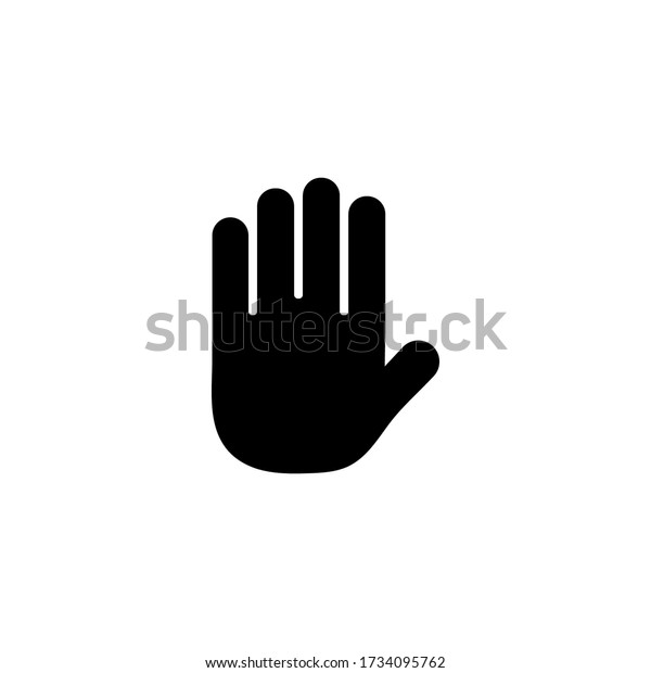 Palm Hand Icon Design Template Vector Stock Vector (Royalty Free ...