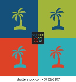 Palm Icon Stock Vector (Royalty Free) 373268107 | Shutterstock