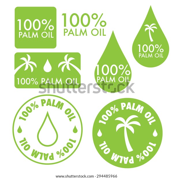 Palm Oil Icons Vector Set Collection Stock Vector (Royalty Free) 294485966
