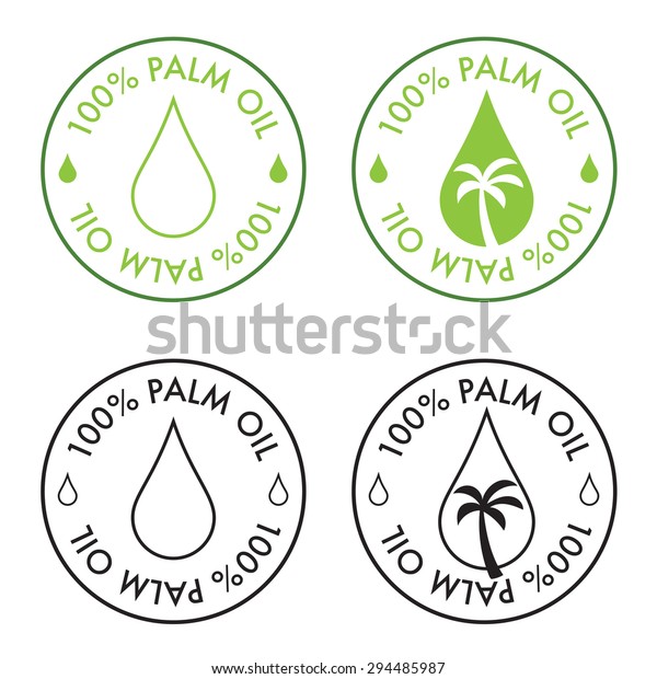 Palm Oil Icons Vector Set Collection Stock Vector (Royalty Free) 294485987