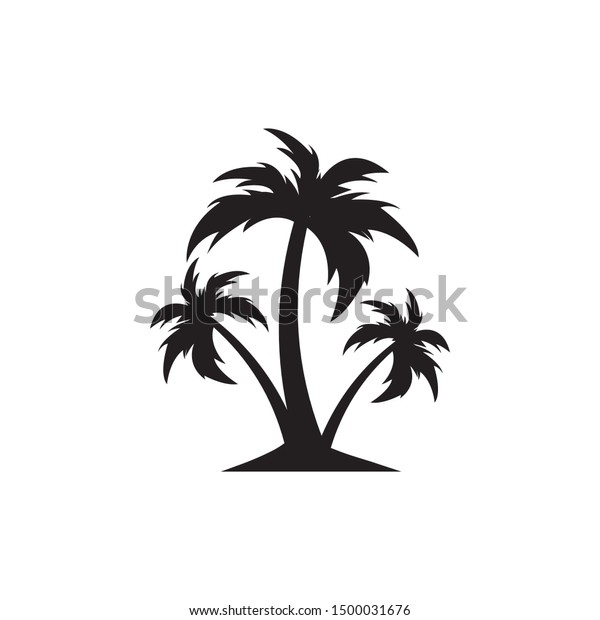 Palm Tree Graphic Design Template Vector Stock Vector (Royalty Free ...