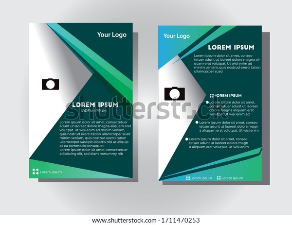 Pamphlet Design Graphic Elements Space Photographic Stock Vector ...