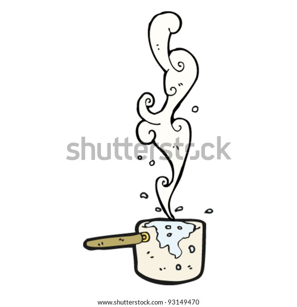 Pan Boiling Hot Water Cartoon Stock Vector (Royalty Free) 93149470 ...