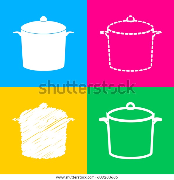 Pan Sign Four Styles Icon On Stock Vector (Royalty Free) 609283685 ...