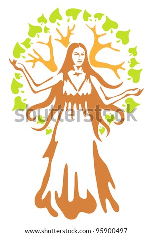 Panacea Ancient Greek Goddess Vector Illustration Stock Vector (Royalty ...
