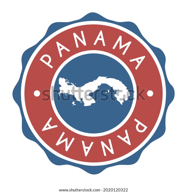 Panama Badge Map Vector Seal Vector Stock Vector (Royalty Free ...