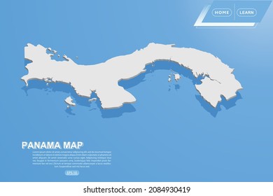Panama Map World Map International Vector Stock Vector (Royalty Free ...