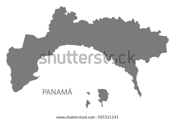 Panama State Map Grey Stock Vector (Royalty Free) 505351141 | Shutterstock
