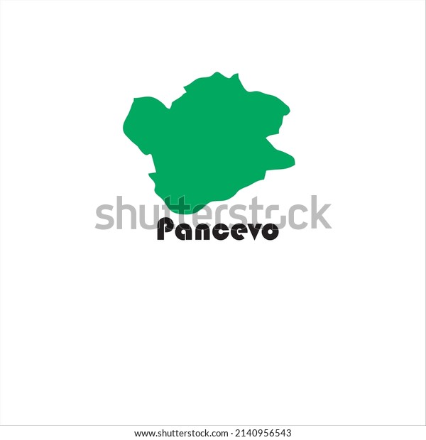 Pancevo Map On White Background: เวกเตอร์สต็อก (ปลอดค่าลิขสิทธิ์ ...