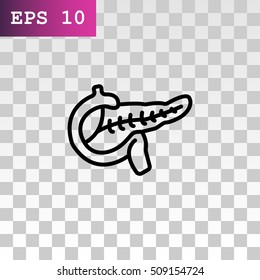Pancreas Icon Stock Vector (Royalty Free) 429725065 | Shutterstock