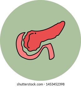 Pancreas Icon Your Project Stock Vector (Royalty Free) 1453452398 ...