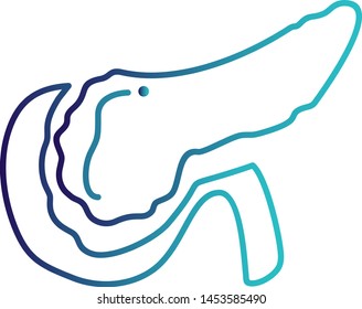 Pancreas Icon Your Project Stock Vector (Royalty Free) 1453599812