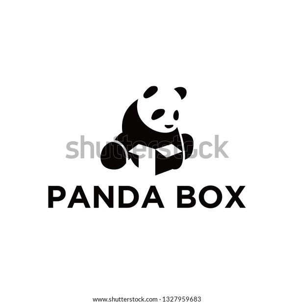 Panda Box Logo Design Inspiration Stock Vector (Royalty Free ...