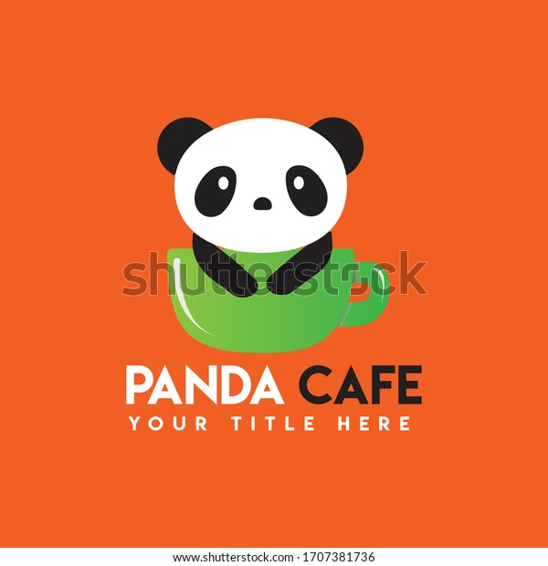 Panda Cafe Logo Cafe Branding Logo Stock Vector (Royalty Free ...