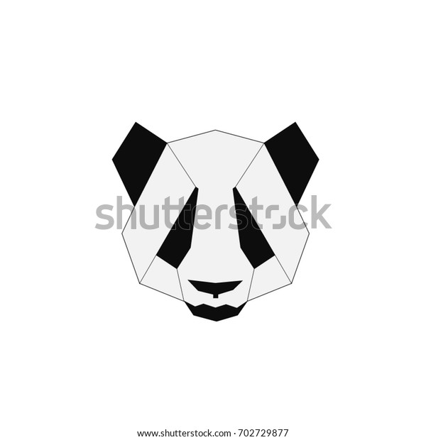 Panda Geometric Stock Vector (Royalty Free) 702729877 | Shutterstock