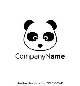 Isolated Vector Panda Logo Panda Hello Stock Vector (Royalty Free ...