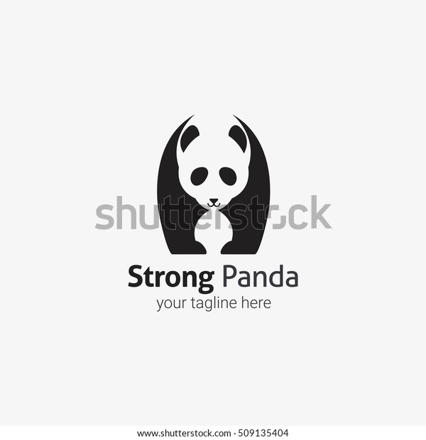 Panda Logo Design Template Stock Vector (Royalty Free) 509135404 ...