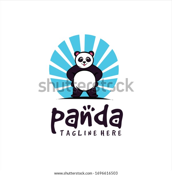 Panda Logo Design Vector Stock Template Stock Vector (Royalty Free ...