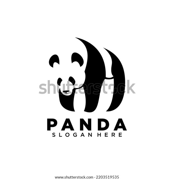 Panda Logos Panda Template Logo Panda Stock Vector (Royalty Free ...