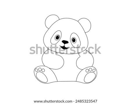 Panda Outline | Free download on ClipArtMag