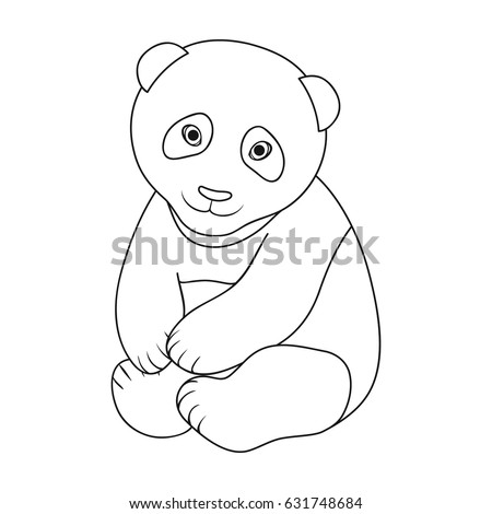 Panda Animals Single Icon Outline Style Vector 库存矢量图（免版税） 631748684 ...