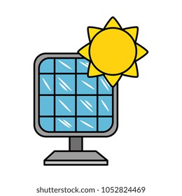 Panel Solar Doodle Icon Vector Illustration 스톡 벡터(로열티 프리) 1632643486 ...
