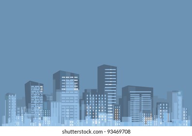 Panorama City Stock Vector (Royalty Free) 93469708 | Shutterstock