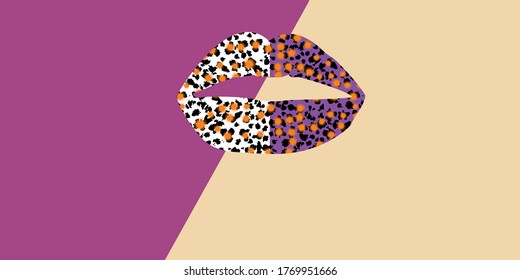 741 Divided lips Images, Stock Photos & Vectors | Shutterstock