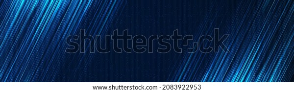 Panorama Soft Blue Technology Backgrounddigital Connection Stock Vector ...