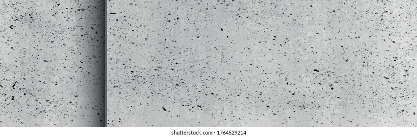 Panoramic Texture Realistic Gray Concrete Vector Stock Vector (Royalty ...