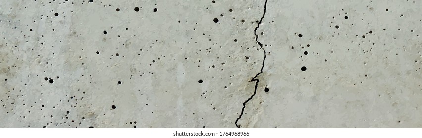 Panoramic Texture Realistic Gray Concrete Vector Stock Vector (Royalty ...