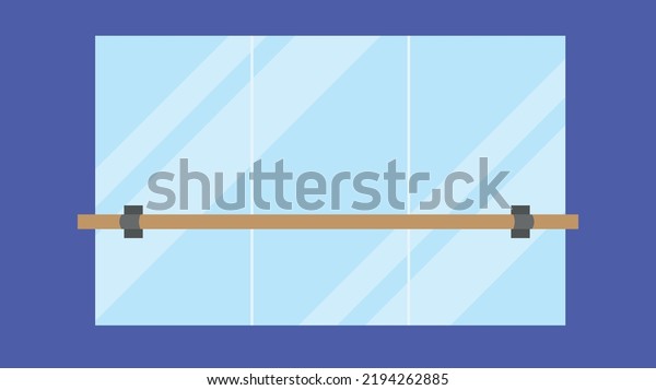 Panoramic Windows Handrail Illustration Stock Vector (Royalty Free ...