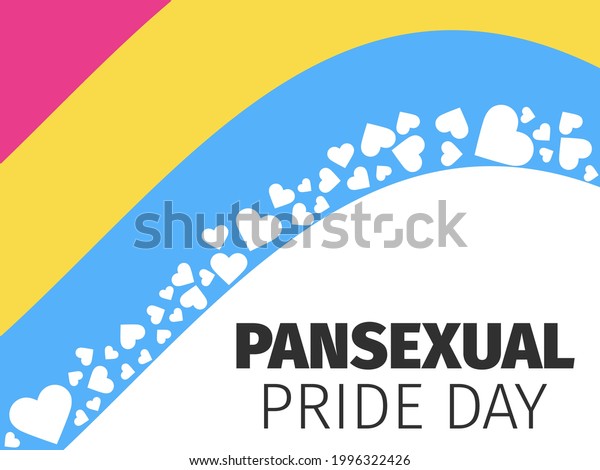 Pansexual Pride Month Pansexual Flag Hearts Stock Vector (Royalty Free ...