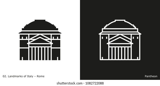 Pantheon Building Icon Stock Vector (Royalty Free) 1082722088 ...