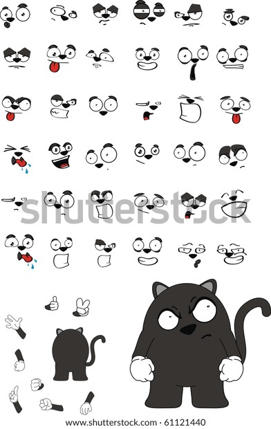 Panther Cartoon Vector Format Very Easy Stock Vector (Royalty Free ...