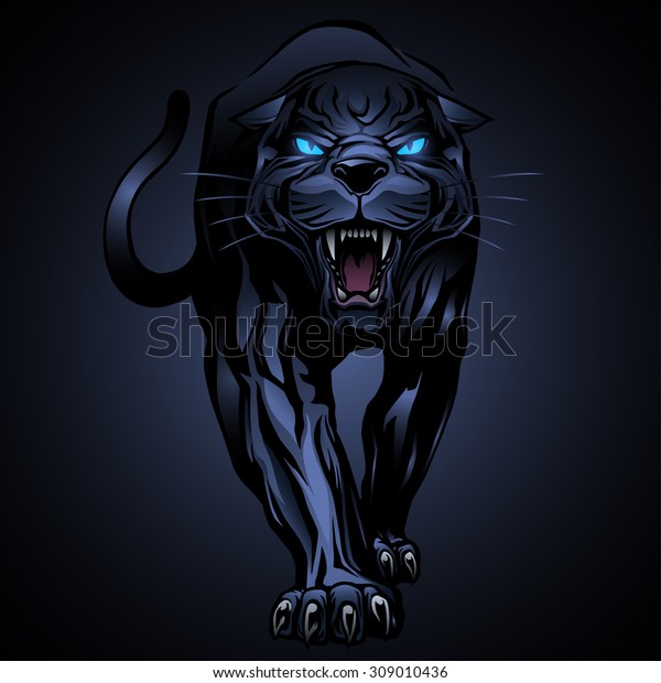 Panther Illustration Stock Vector (Royalty Free) 309010436