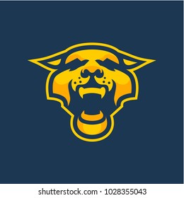 Panthers Roar Mascot Logo Stock Vector (Royalty Free) 1028355043 ...