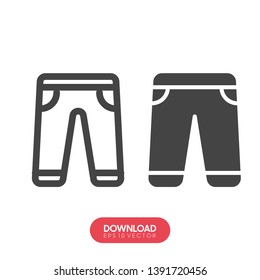 Pants Icon Vector Vector Stock Vector (Royalty Free) 1391720456 ...