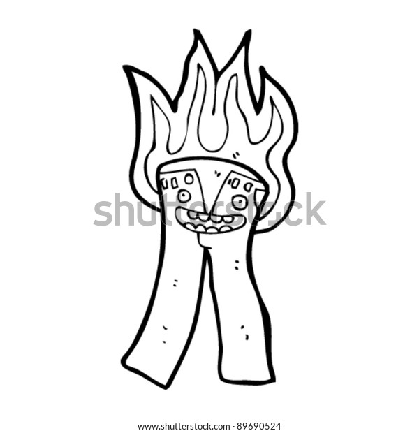 Pants On Fire Cartoon Stock Vector (Royalty Free) 89690524