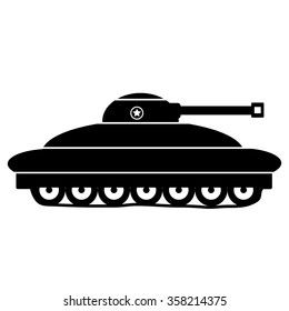 Panzer Icon On White Background Vector: เวกเตอร์สต็อก (ปลอดค่าลิขสิทธิ์ ...