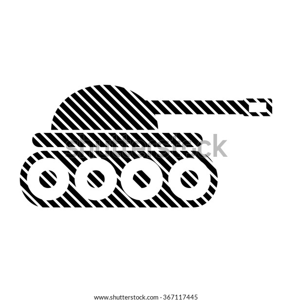 Panzer Sign On White Background Vector Stock Vector (Royalty Free ...