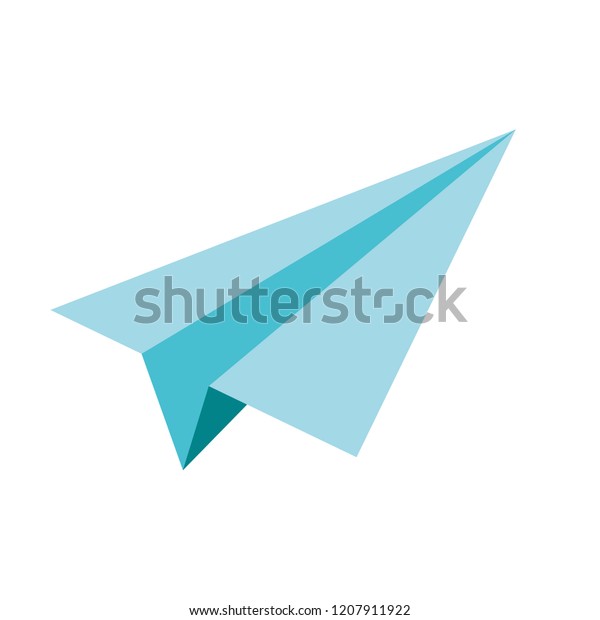 Paper Airplane Flying Icon Stock Vector (Royalty Free) 1207911922 ...
