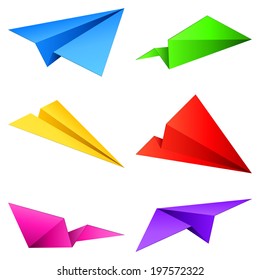 Paper Airplanes Stock Vector (Royalty Free) 197572322 | Shutterstock