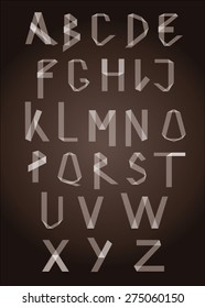Paper Alphabet Letters Vector Stock Vector (Royalty Free) 275060150 ...