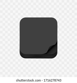 Paper App Icon Curled Corner Stock Vector (Royalty Free) 1716278743 ...
