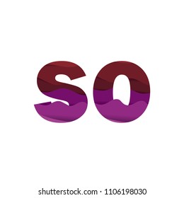 Paper Art Letter Font Vector Modern Stock Vector (Royalty Free ...
